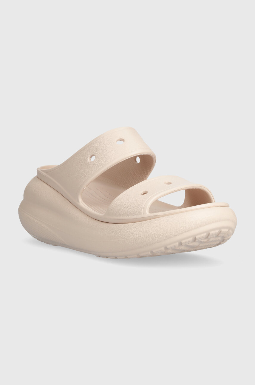 Παντόφλες Crocs Classic Crush Sandal Classic Crush Sandal χρώμα: ροζ ...