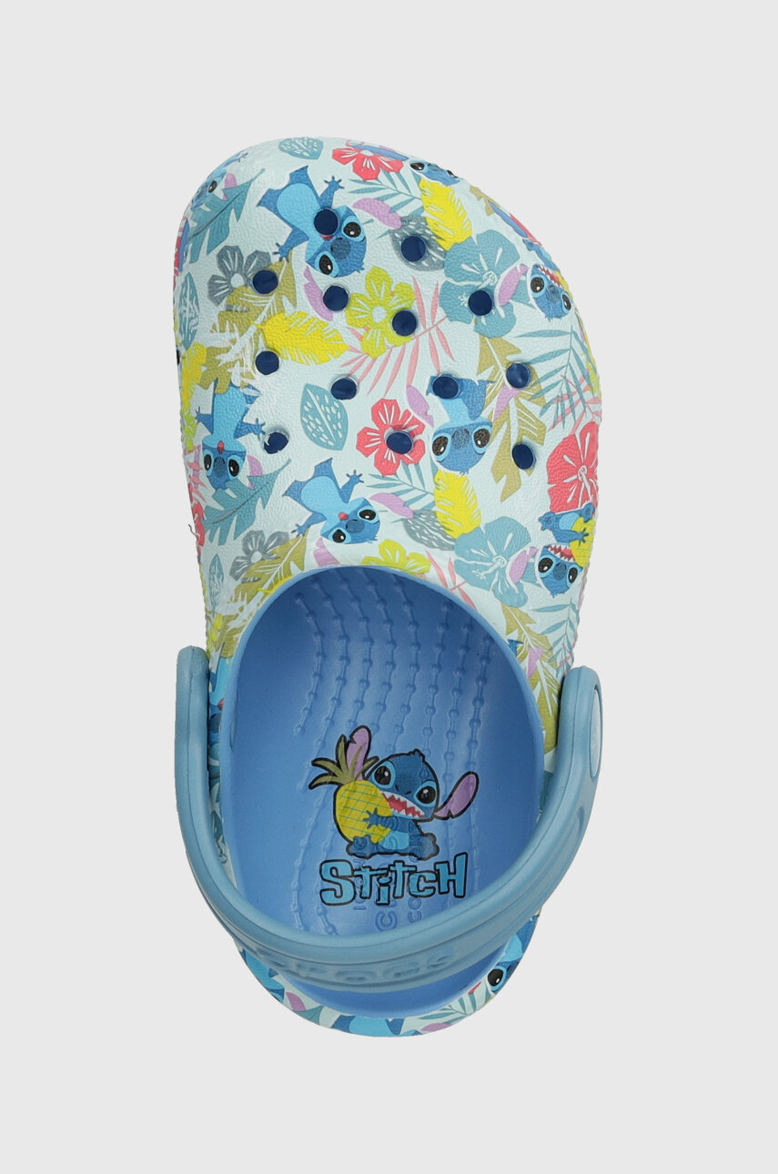 Detské šľapky Crocs STITCH CLASSIC CLOG tyrkysová farba | ANSWEAR.sk