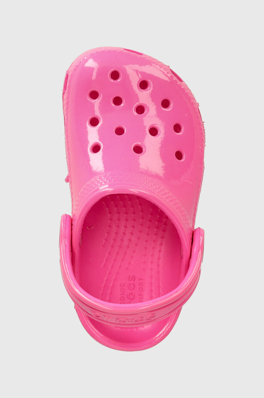 Detské šľapky Crocs Classic Neon Highlighter Cg ružová farba | ANSWEAR.sk