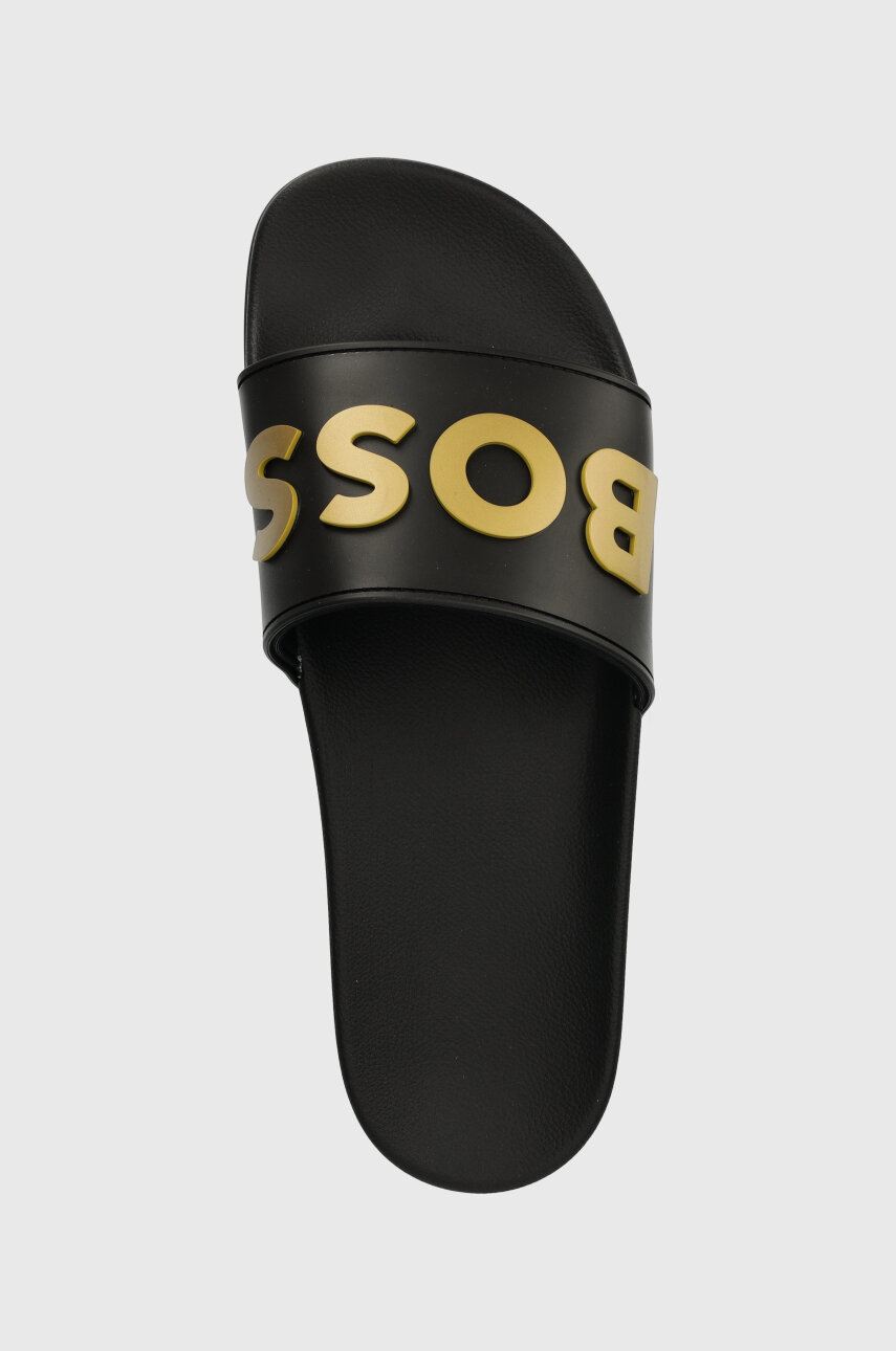 BOSS klapki Kirk męskie kolor czarny 50498241 | Answear.com