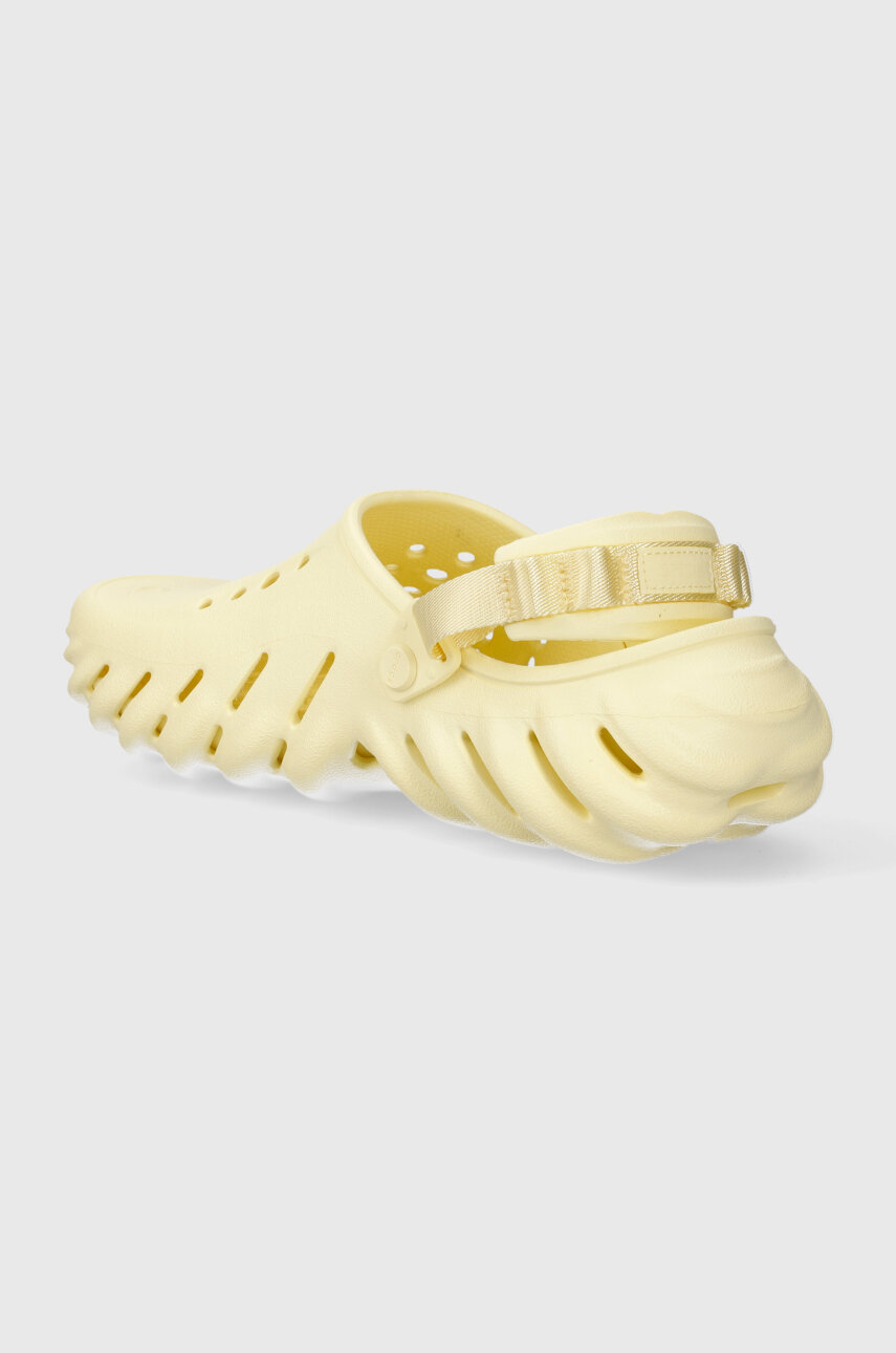 Crocs klapki X - (Echo) Clog kolor żółty 207937 | Answear.com