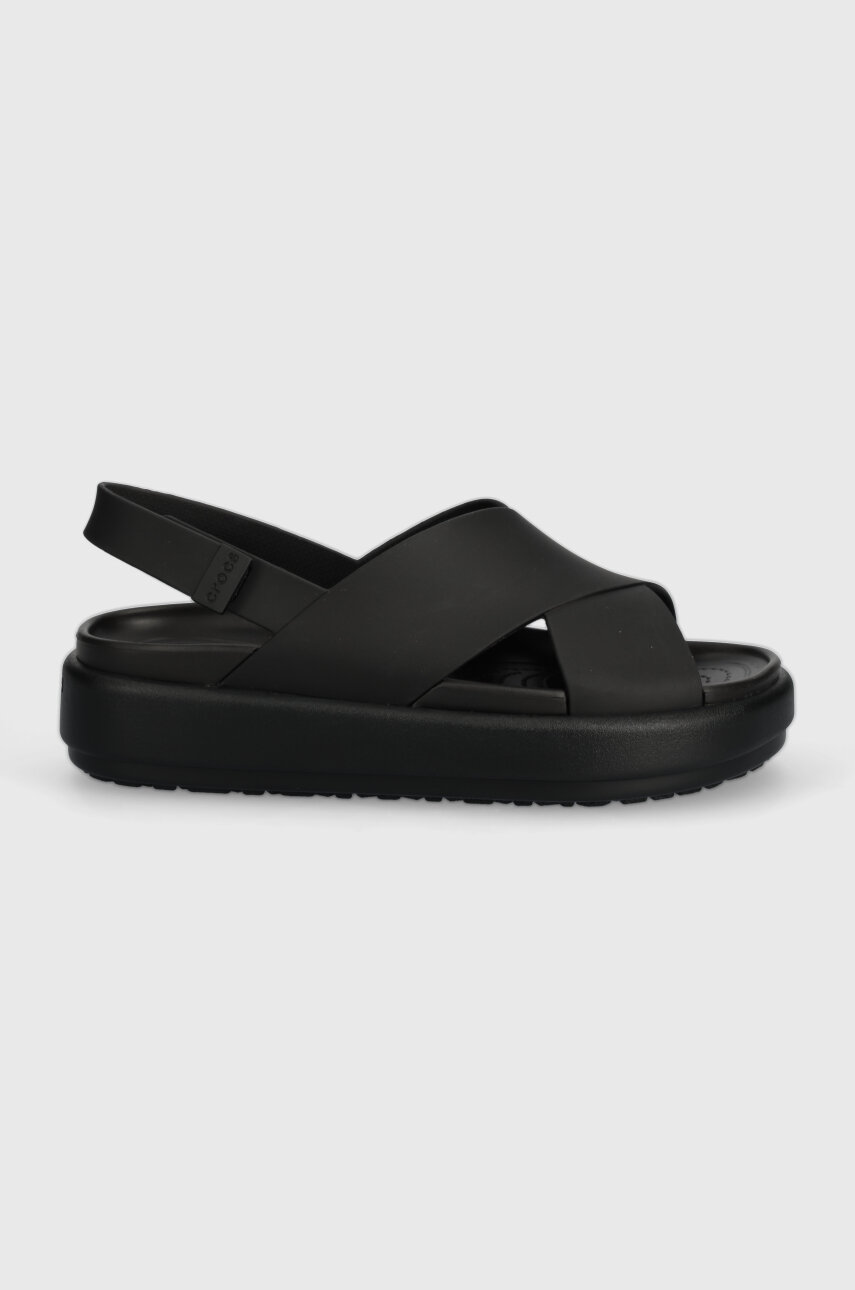 Crocs sandały Brooklyn Luxe Strap kolor czarny 209407.060 | Answear.com