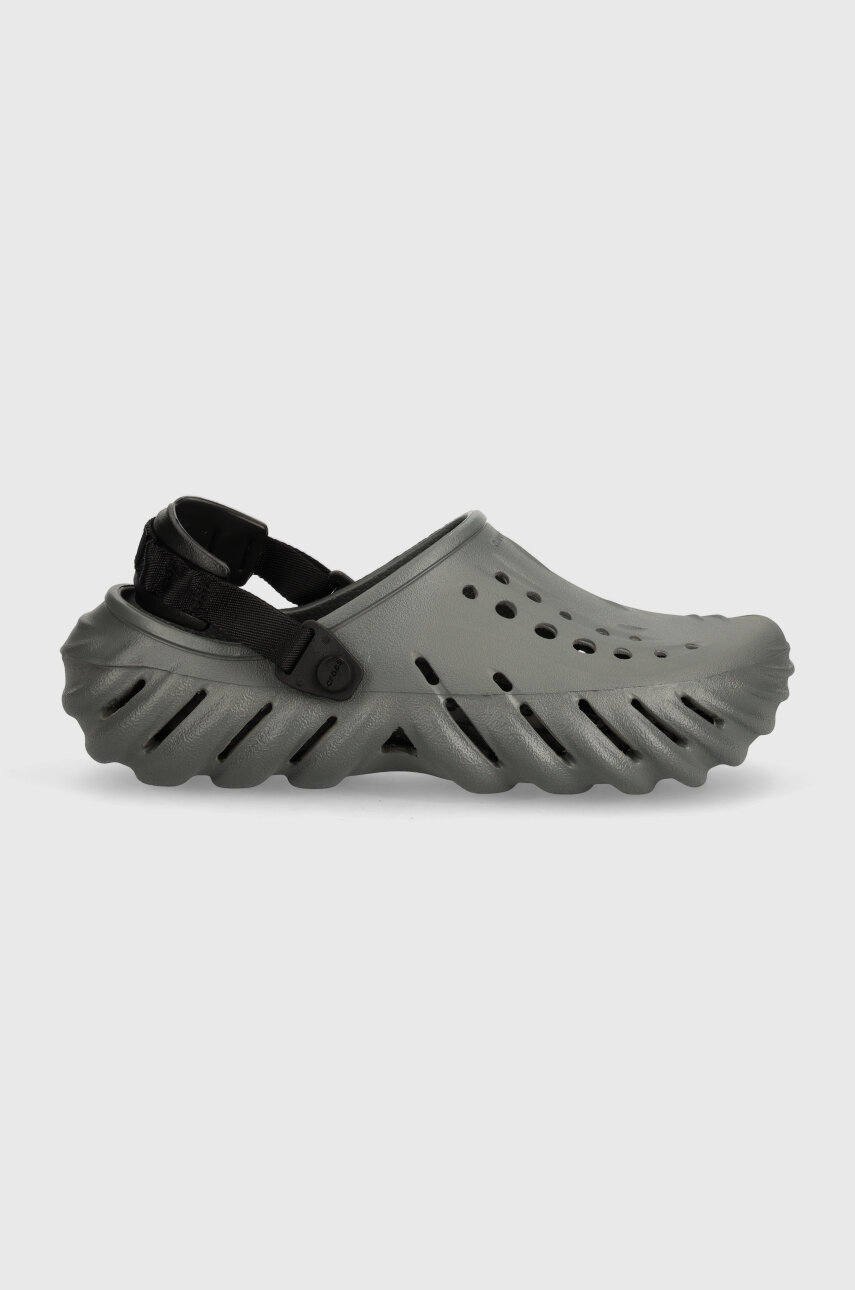 Crocs klapki Echo Clog kolor szary 207937 | Answear.com