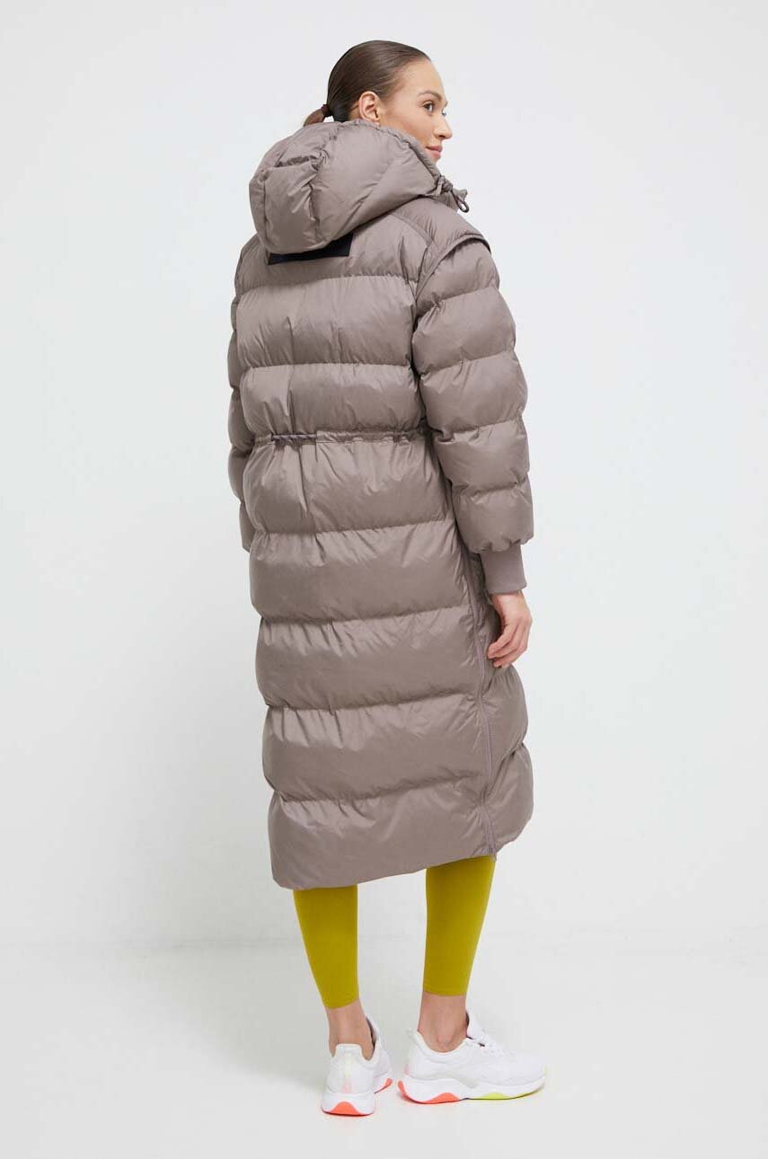 adidas by Stella McCartney kurtka damska kolor beżowy zimowa IT5737 ...