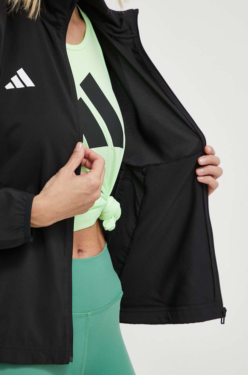 adidas Performance kurtka do biegania Adizero kolor czarny przejściowa ...