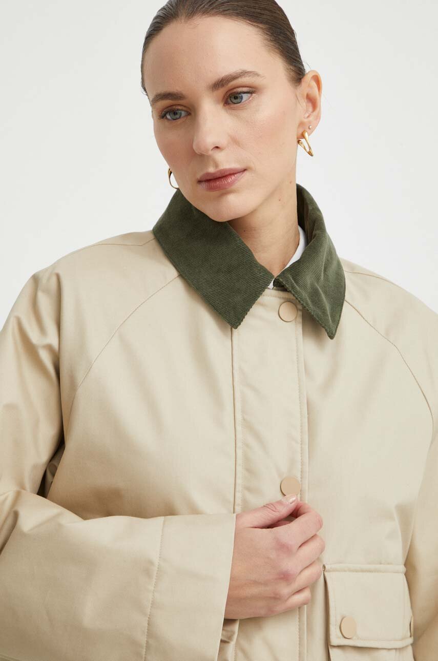 Куртка MAX&Co. жіноча колір бежевий перехідна oversize | ANSWEAR.ua