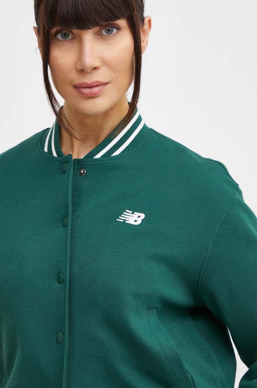 New Balance bomber jacket women’s green color WJ41509NWG at PRM US