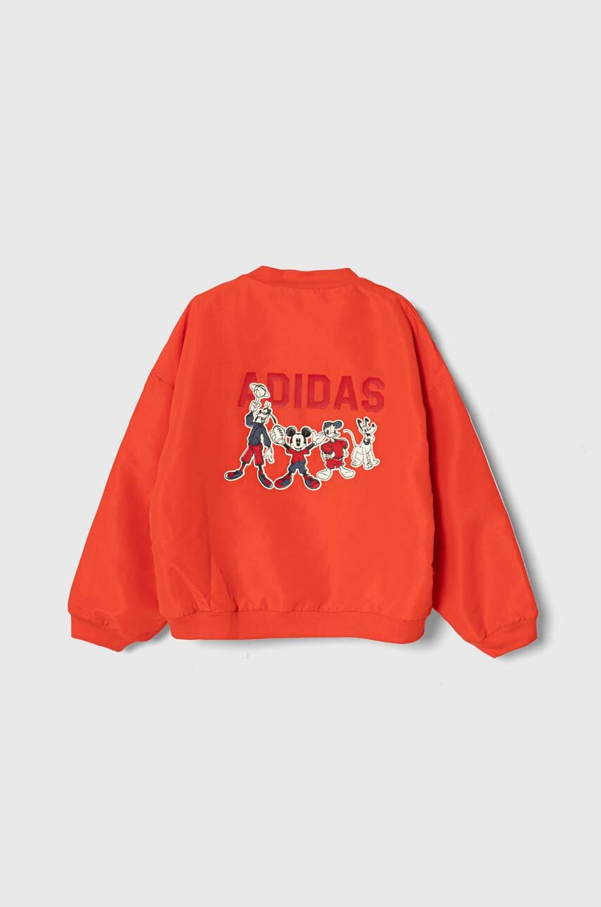 adidas kurtka bomber dziecięca kolor czerwony | Answear.com