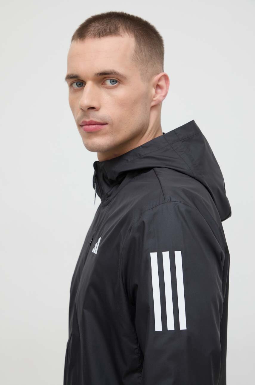adidas Performance kurtka do biegania Own the Run kolor czarny ...