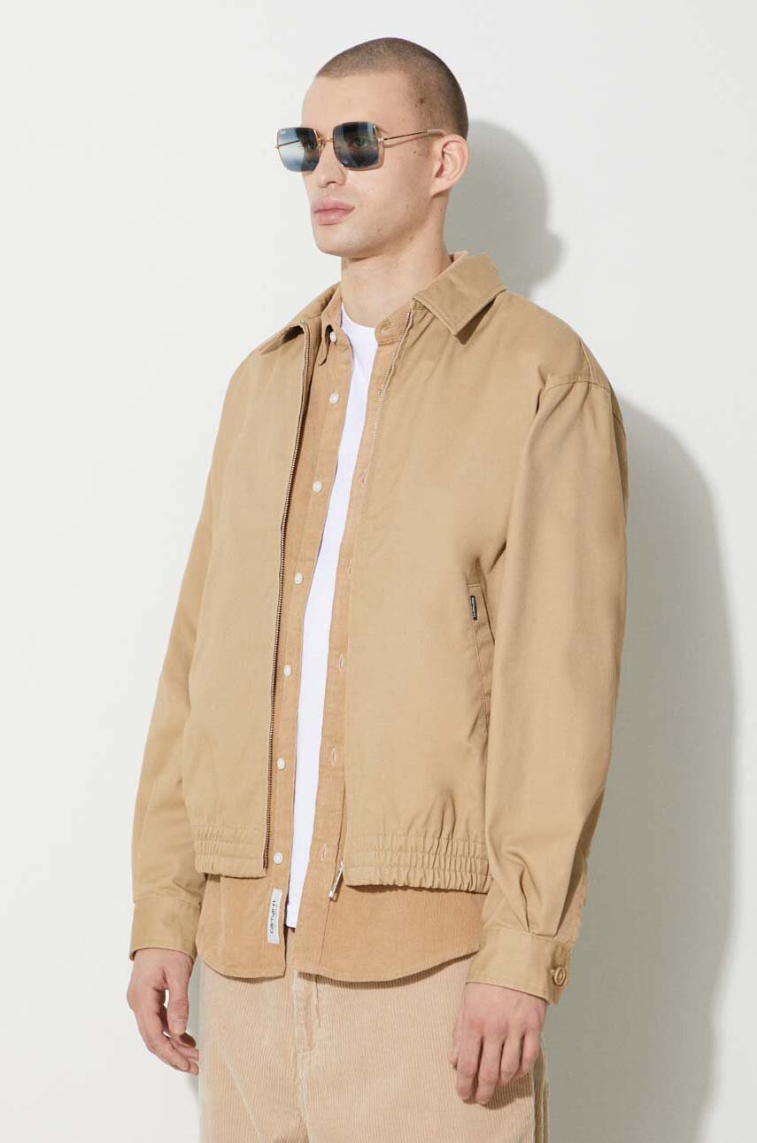 Carhartt WIP jacket Newhaven Jacket men's beige color I032912.1YA02 ...