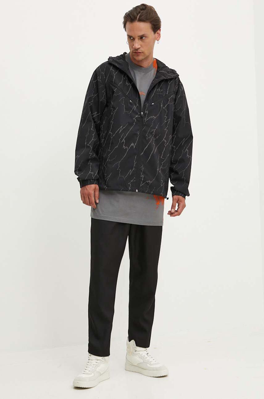 adidas Originals kurtka Light męska kolor czarny przejściowa oversize ...