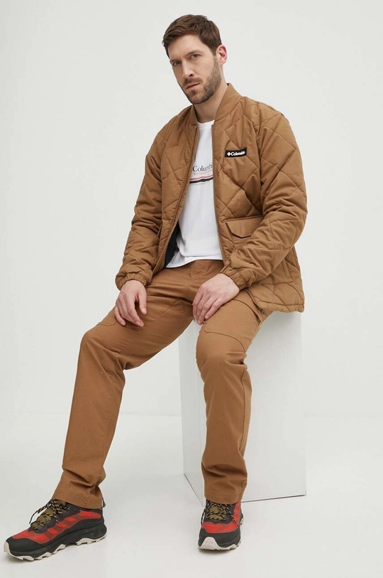 Columbia jacket Rad Padded men's brown color 2071251 | buy on PRM