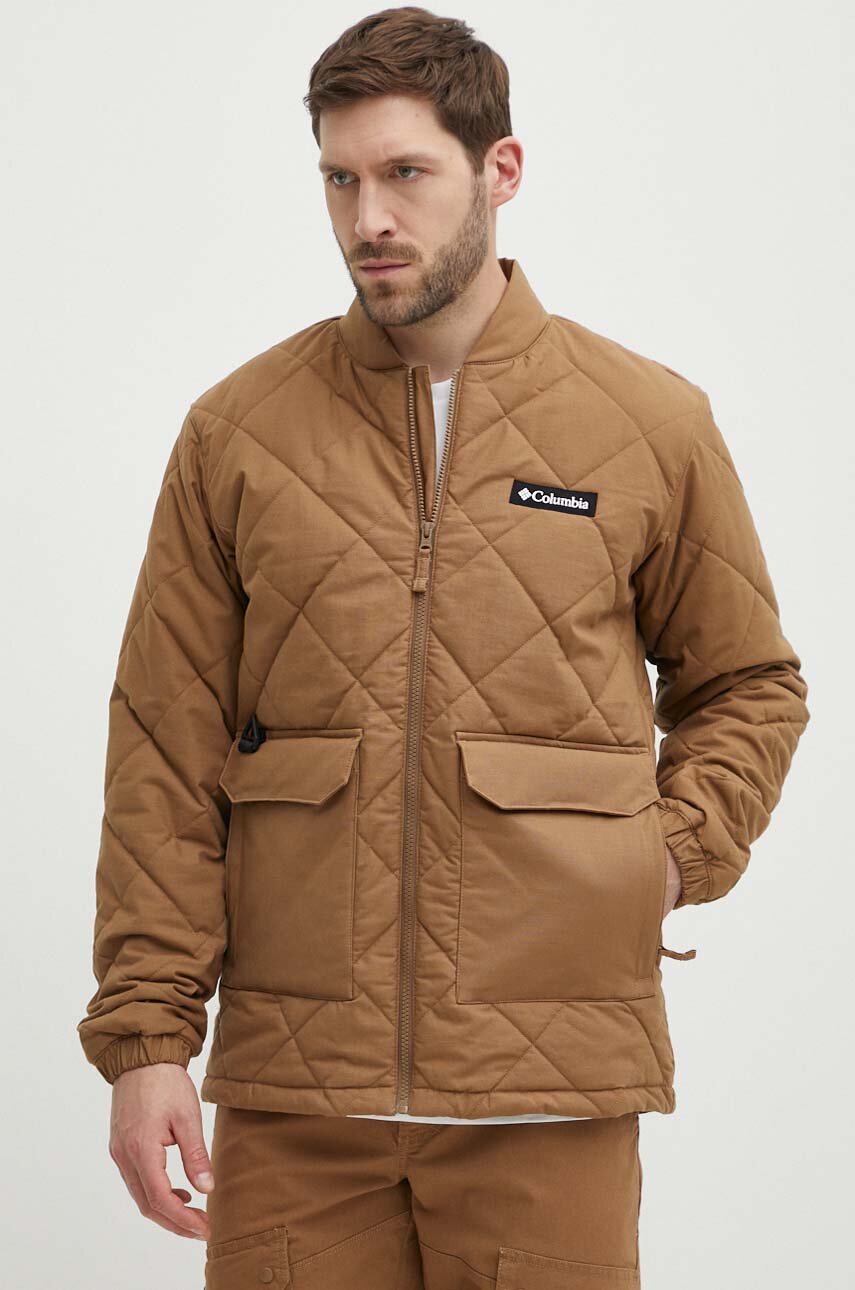 Columbia jacket Rad Padded men's brown color 2071251 | buy on PRM