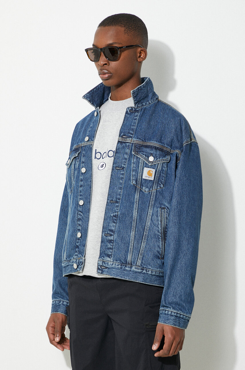 Carhartt WIP denim jacket Helston Jacket men's blue color I033352.014N ...