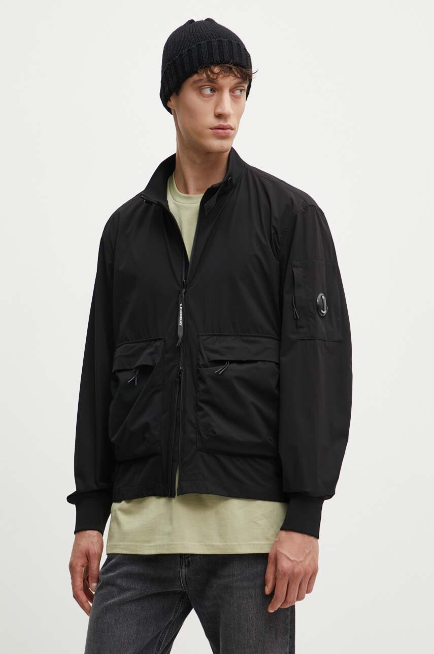 C.P. Company kurtka Pro-Tek Bomber męska kolor czarny przejściowa ...