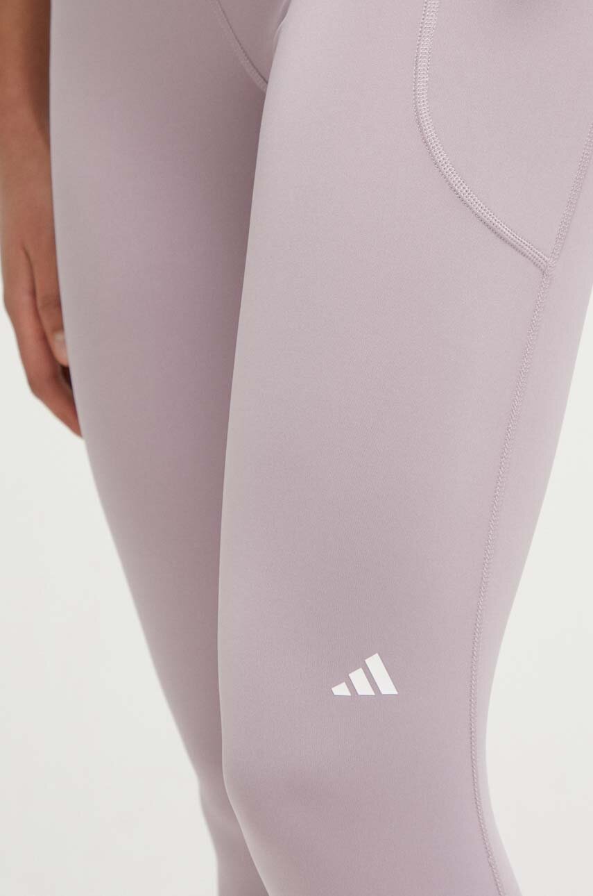 adidas Performance legginsy do biegania Daily Run kolor fioletowy ...
