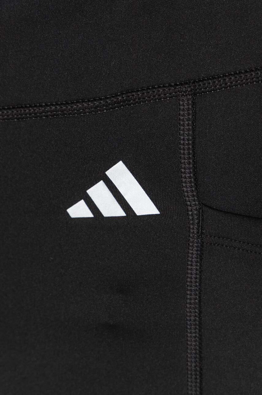 adidas legginsy dziecięce kolor czarny gładkie | Answear.com