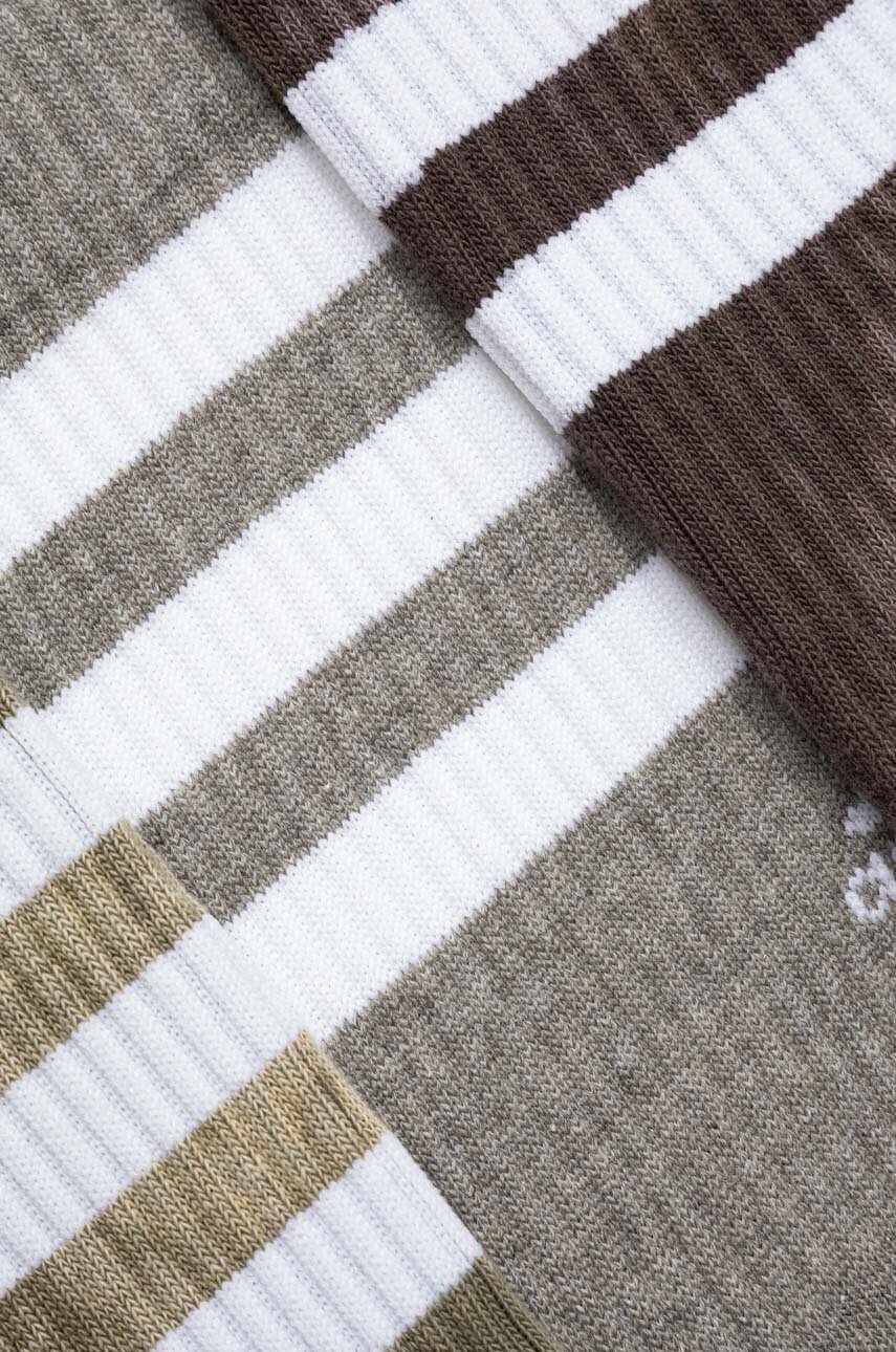 Ponožky adidas 3-pak zelená farba, IQ4151 | ANSWEAR.sk