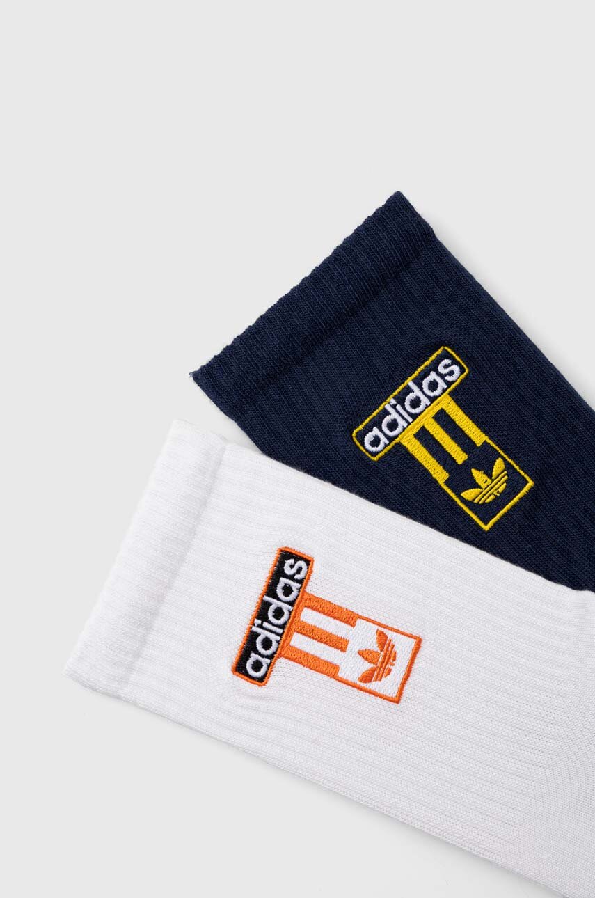adidas Originals skarpetki 2-pack kolor biały IS0740 | Answear.com