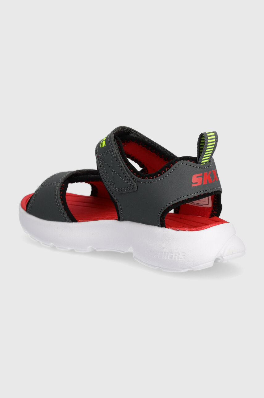 Skechers sandały dziecięce RAZOR SPLASH kolor szary | Answear.com