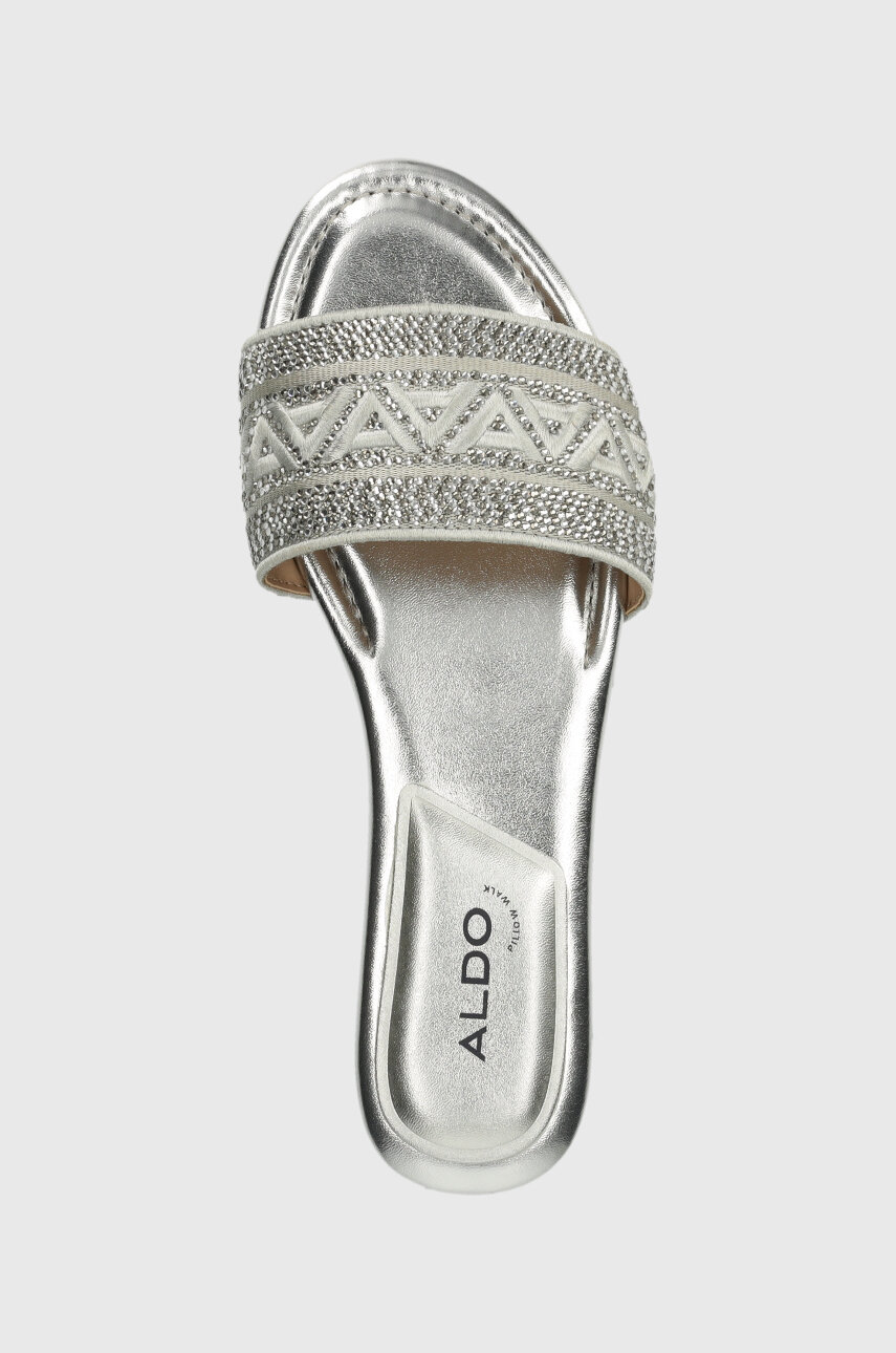 Aldo klapki Ghalia damskie kolor srebrny 13578904 | Answear.com