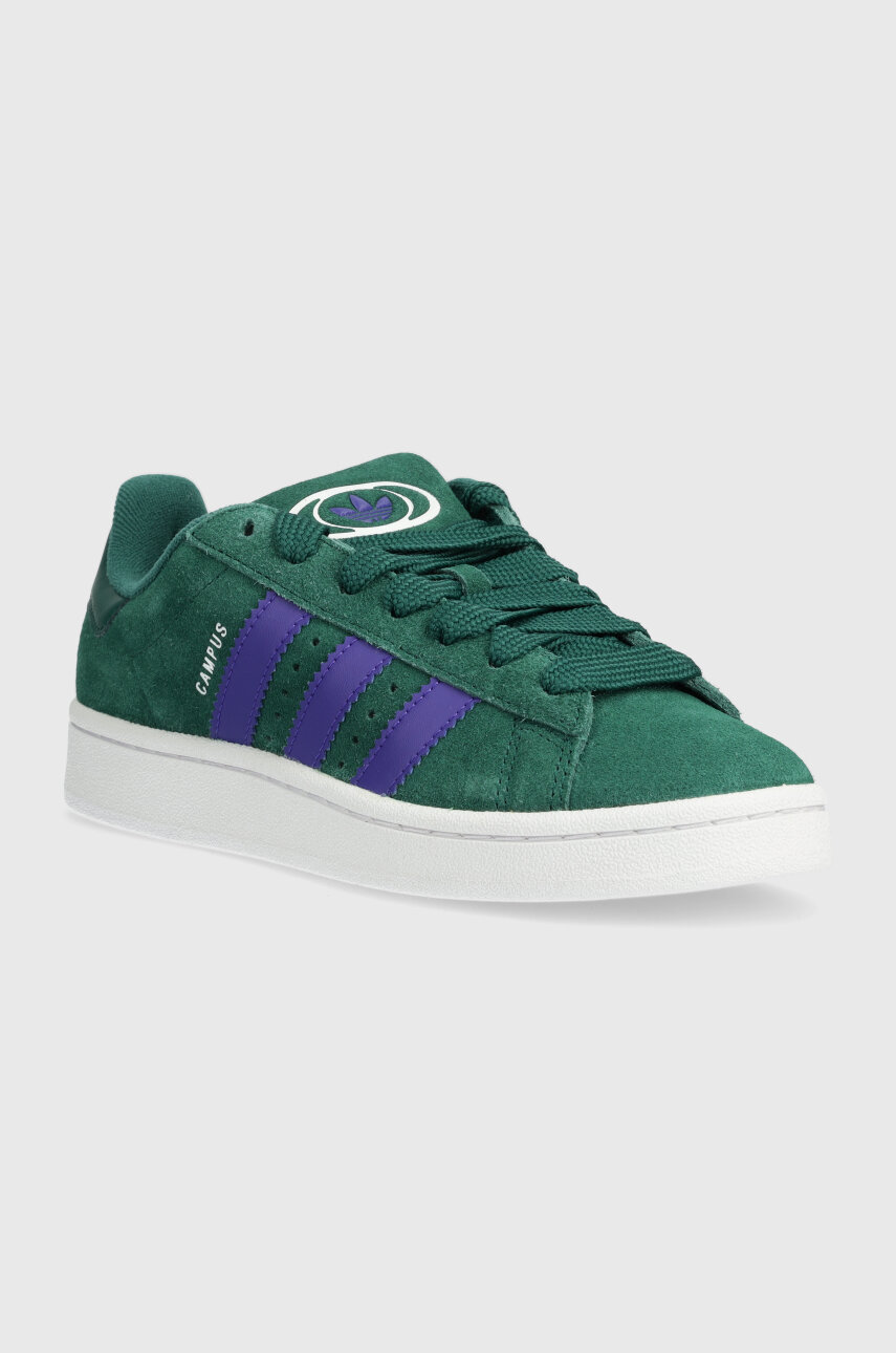 adidas Originals sneakersy zamszowe Campus 00s kolor zielony ID3170 ...
