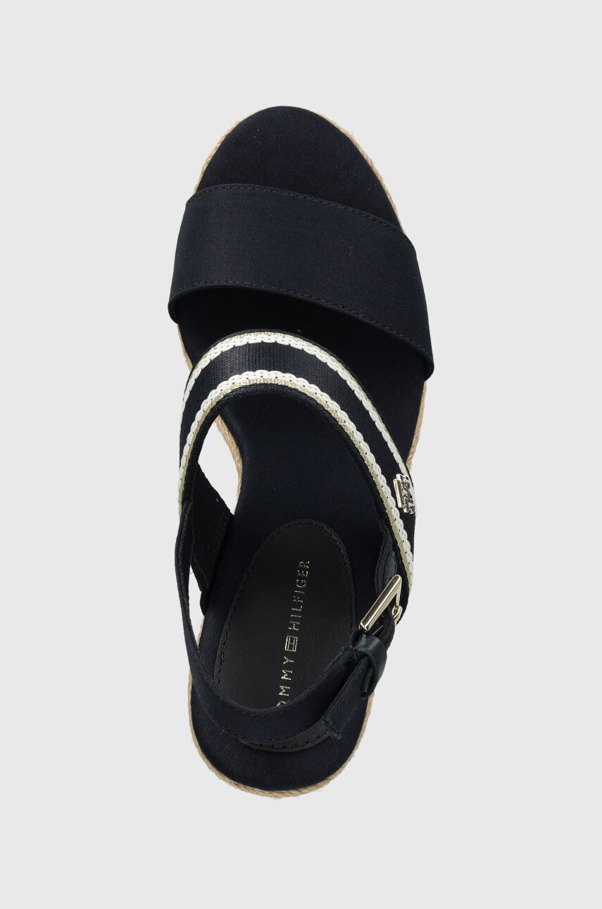 Сандалі Tommy Hilfiger WEBBING HIGH WEDGE SANDAL колір синій FW0FW08045 ...