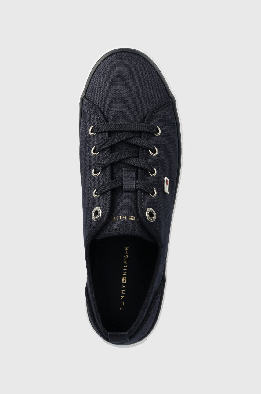 Teniske Tommy Hilfiger VULC CANVAS SNEAKER ženske, mornarsko modra ...
