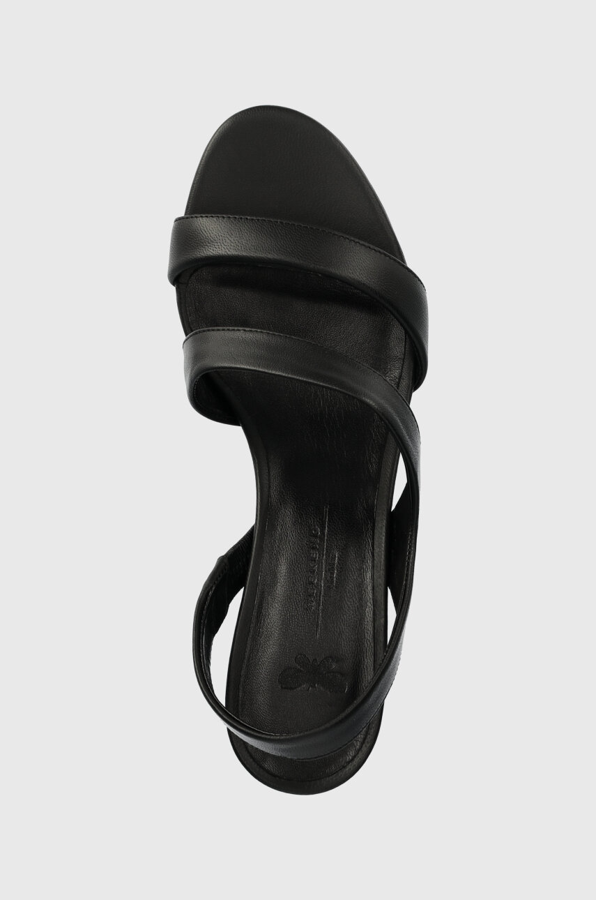 Weekend Max Mara sandały skórzane Zigano kolor czarny 2415521015600 ...