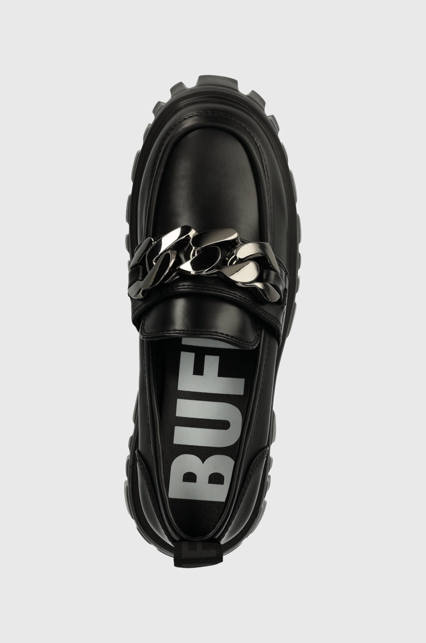 Buffalo mokasyny Lion Loafer Chain damskie kolor czarny na platformie ...
