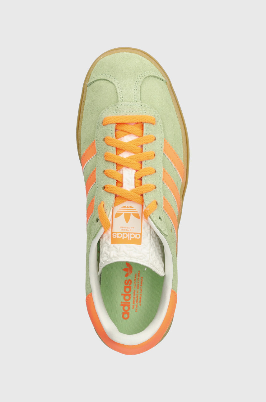 adidas Originals sneakersy zamszowe Gazelle Bold W kolor zielony IH7495 ...