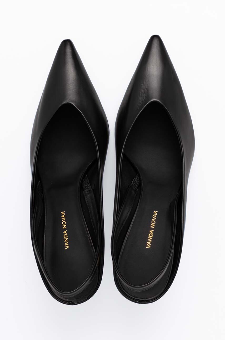 Vanda Novak czółenka skórzane Lucy kolor czarny | Answear.com
