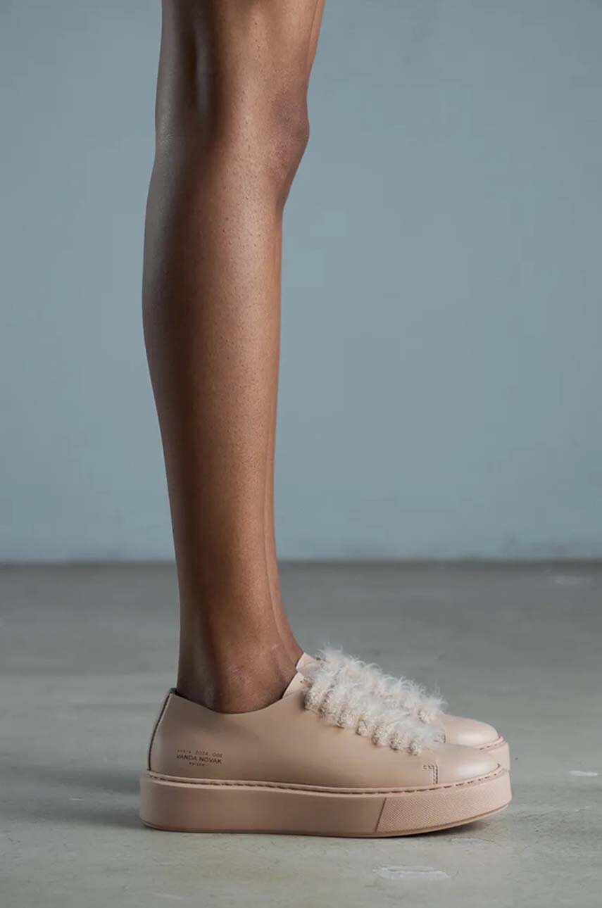 Vanda Novak sneakersy skórzane Grace kolor beżowy | Answear.com