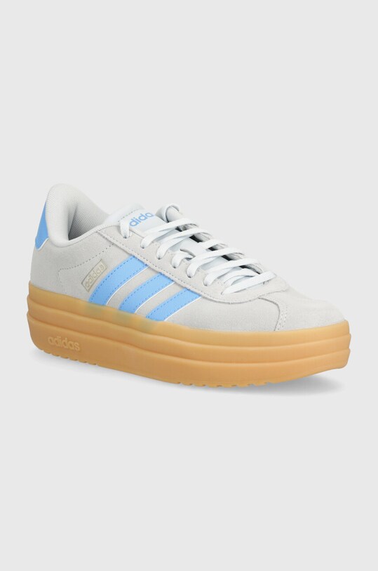 adidas sneakersy zamszowe VL COURT BOLD kolor niebieski IH2310 ...