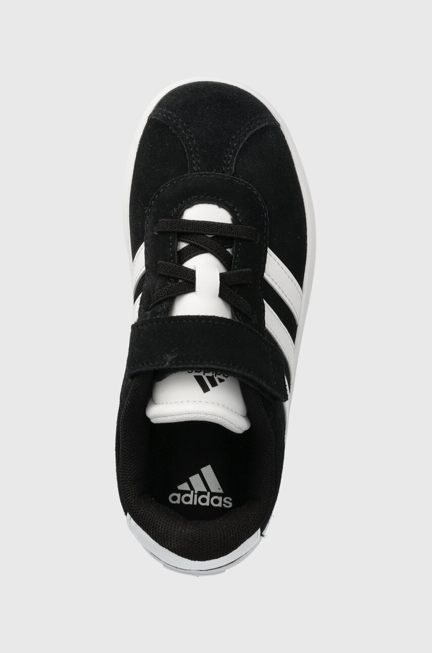 adidas sneakersy zamszowe dziecięce VL COURT 3.0 EL C kolor czarny ...