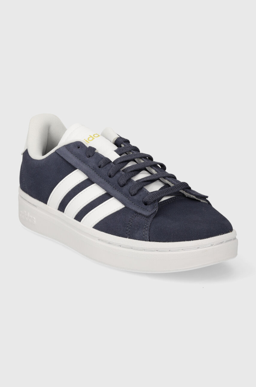 adidas sneakersy zamszowe GRAND COURT kolor niebieski IE1453 | Answear.com