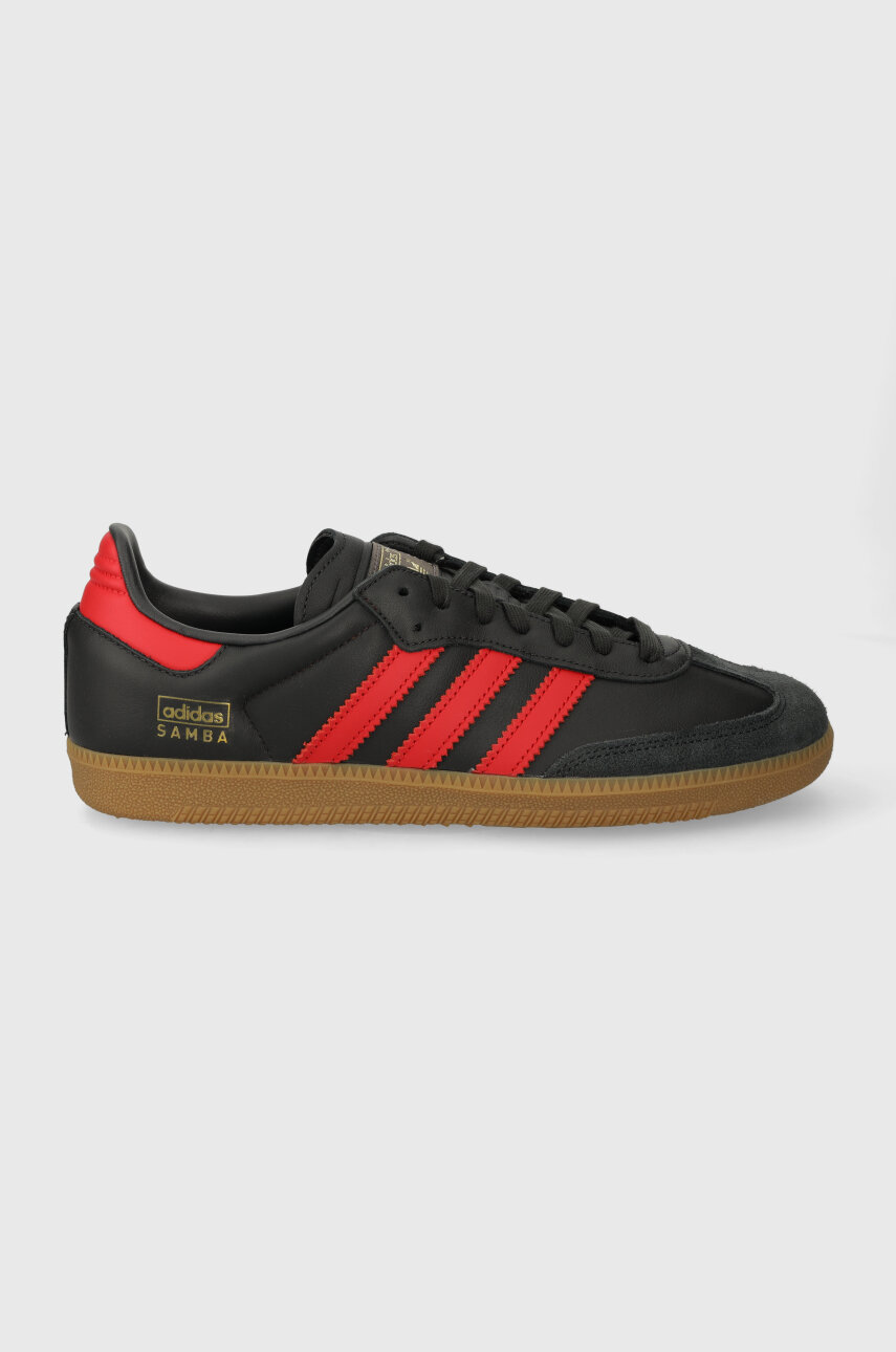 adidas Originals leather sneakers Samba OG gray color IG6173 at PRM US