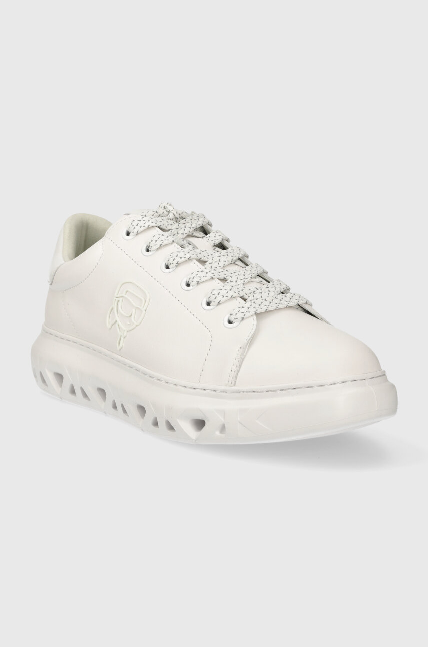 Кожаные кроссовки Karl Lagerfeld KAPRI KITE цвет белый KL54530 | ANSWEAR.ua