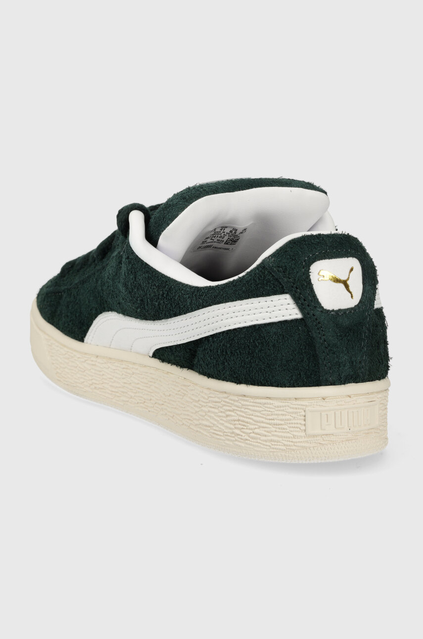 Puma leather sneakers Suede XL Hairy green color at PRM US