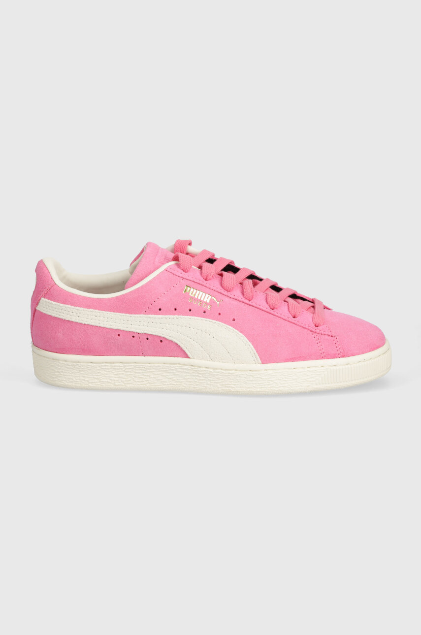 Puma suede sneakers Suede Neon pink color 396507 at PRM US