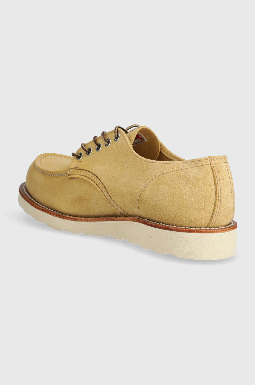 Red Wing półbuty zamszowe Shop Moc Oxford męskie kolor beżowy 8079 w PRM