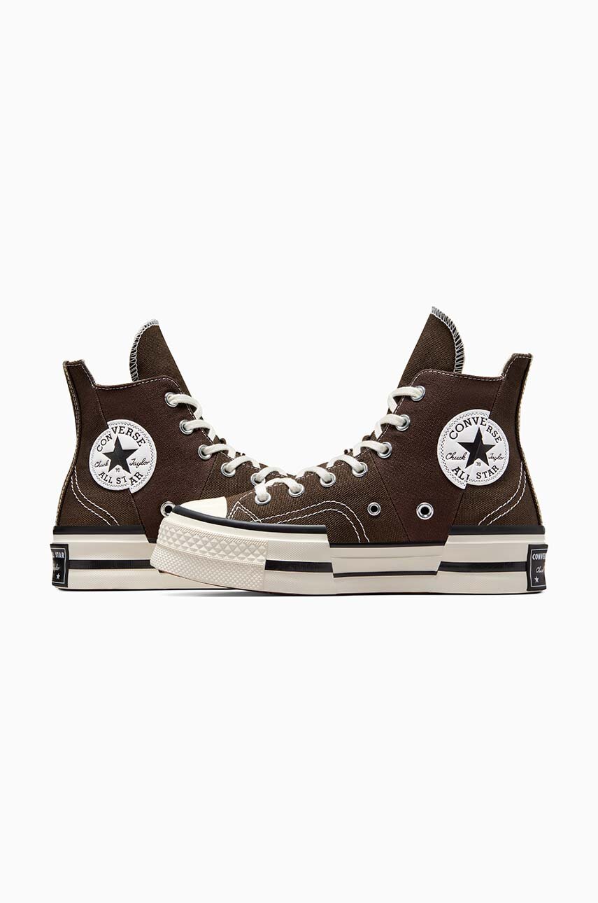 Converse teniși Chuck 70 Plus HI culoarea maro, A08095C pe PRM