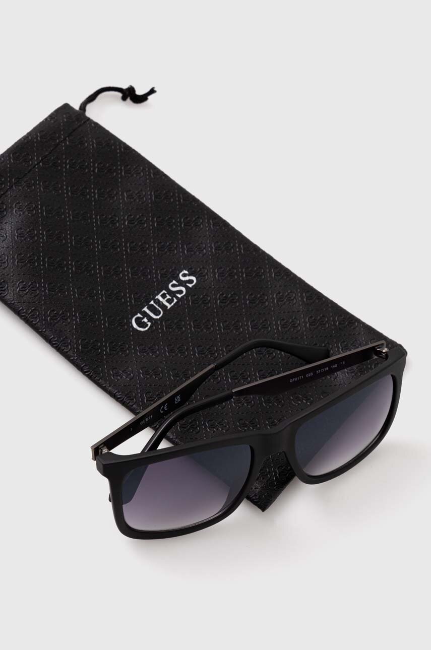 Сонцезахисні окуляри Guess чоловічі колір чорний | ANSWEAR.ua