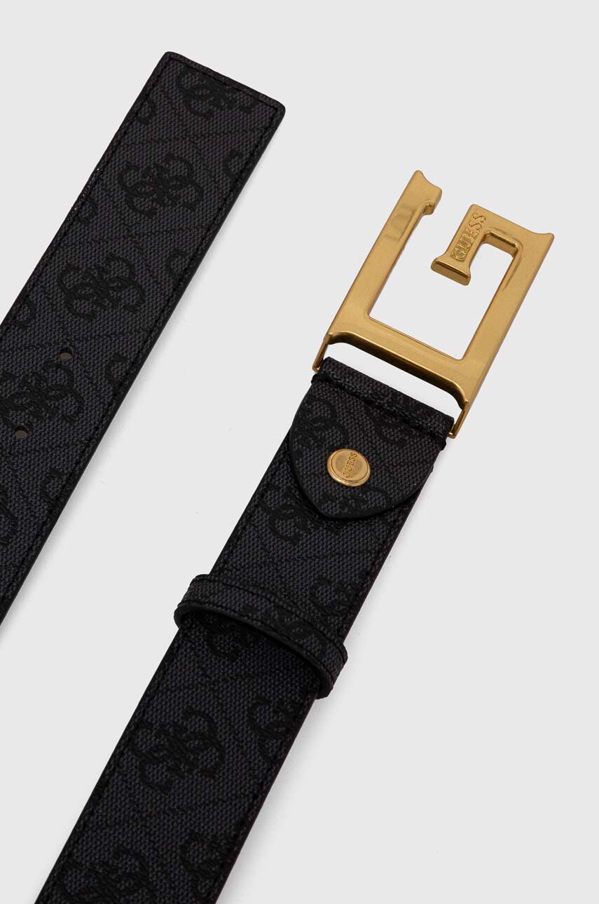 Guess pasek VIKKY damski kolor czarny BW9103 P4238 | Answear.com