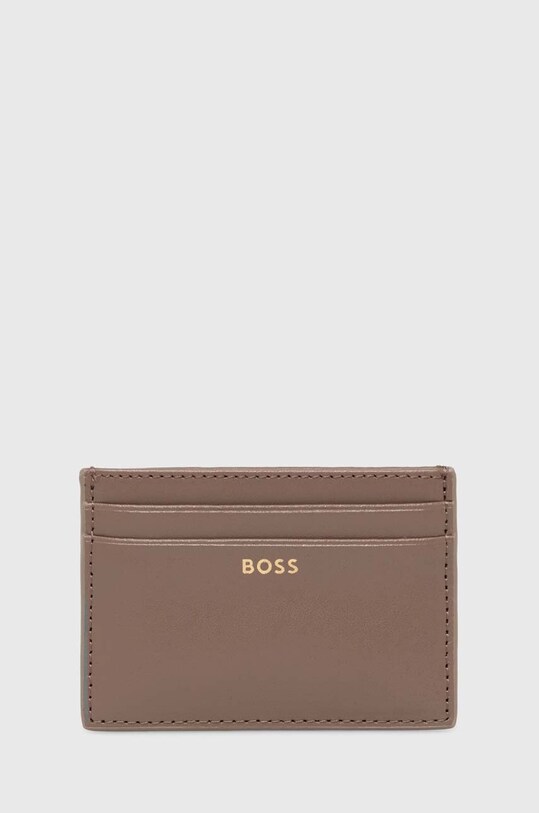 BOSS port-card culoarea bej 50513313 | ANSWEAR.ro