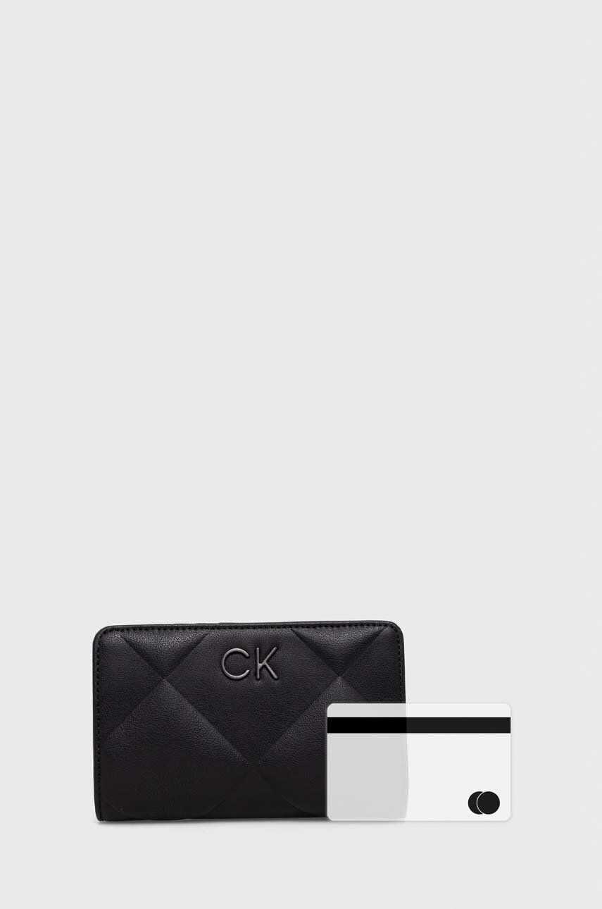 Calvin Klein portfel damski kolor czarny | Answear.com
