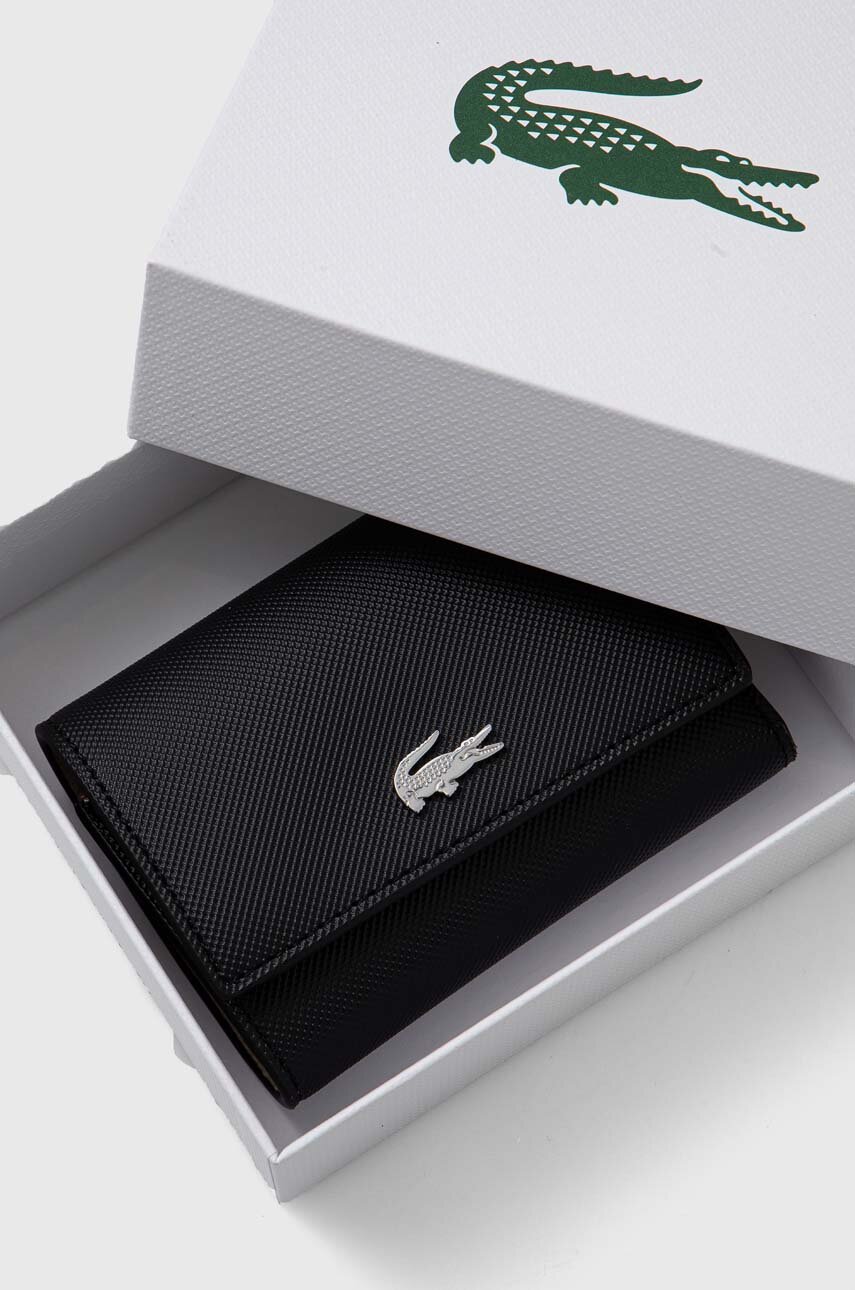 Lacoste portfel damski kolor czarny | Answear.com