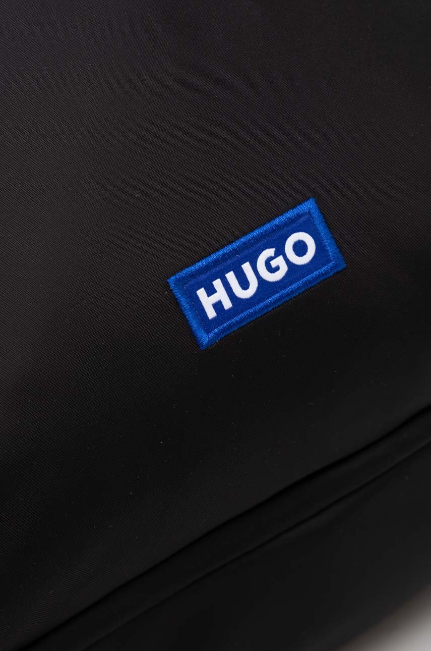 Рюкзак Hugo Blue чоловічий колір чорний великий однотонний | ANSWEAR.ua