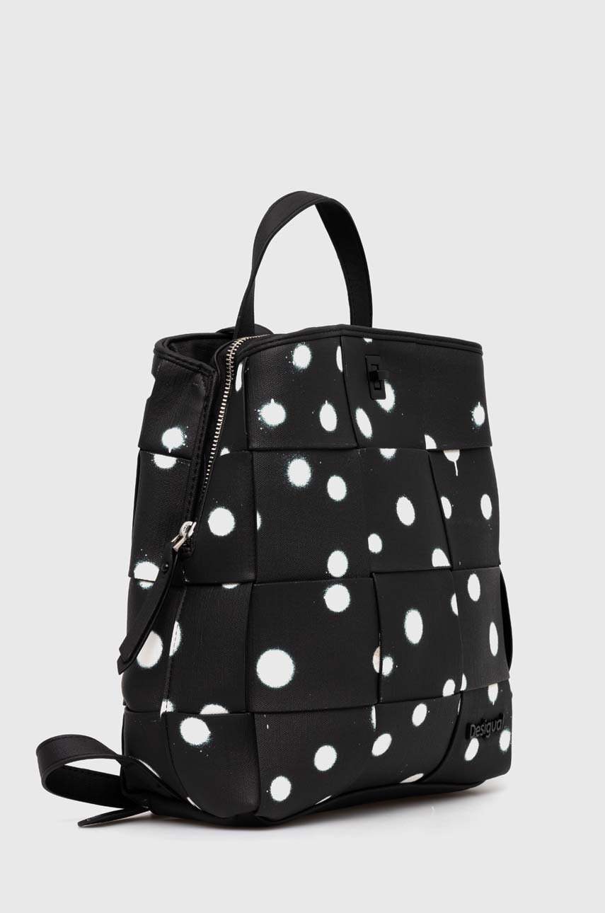 Desigual plecak NEW SPLATTER SUMY MI kolor czarny mały wzorzysty ...