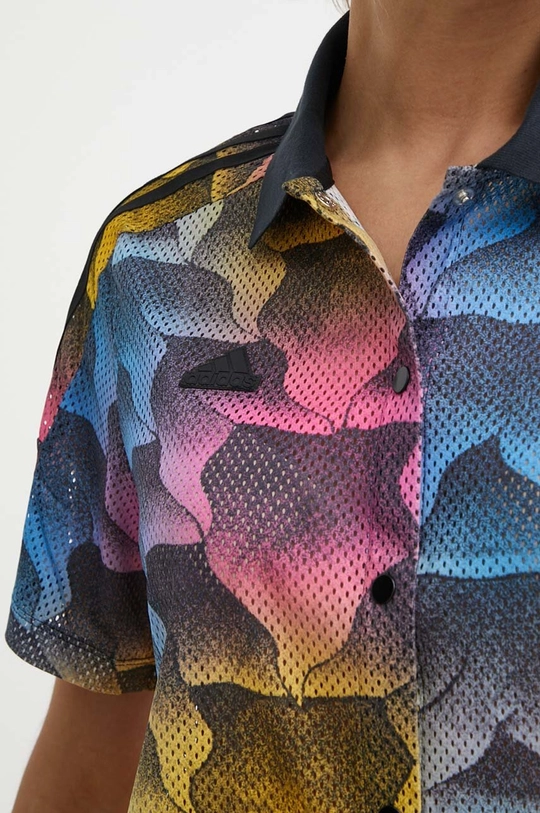 adidas koszula TIRO kolor czarny relaxed z kołnierzykiem klasycznym ...